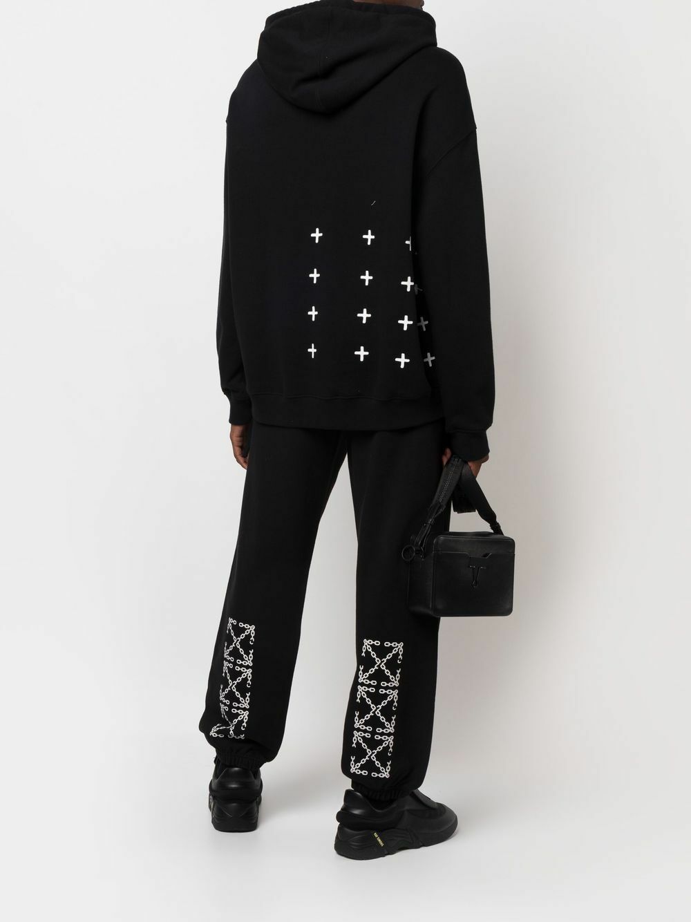 OFF-WHITE - Printed Cotton Sweatpants Off-White