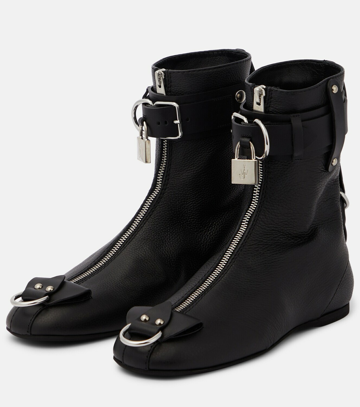 JW Anderson Lock leather ankle boots JW Anderson