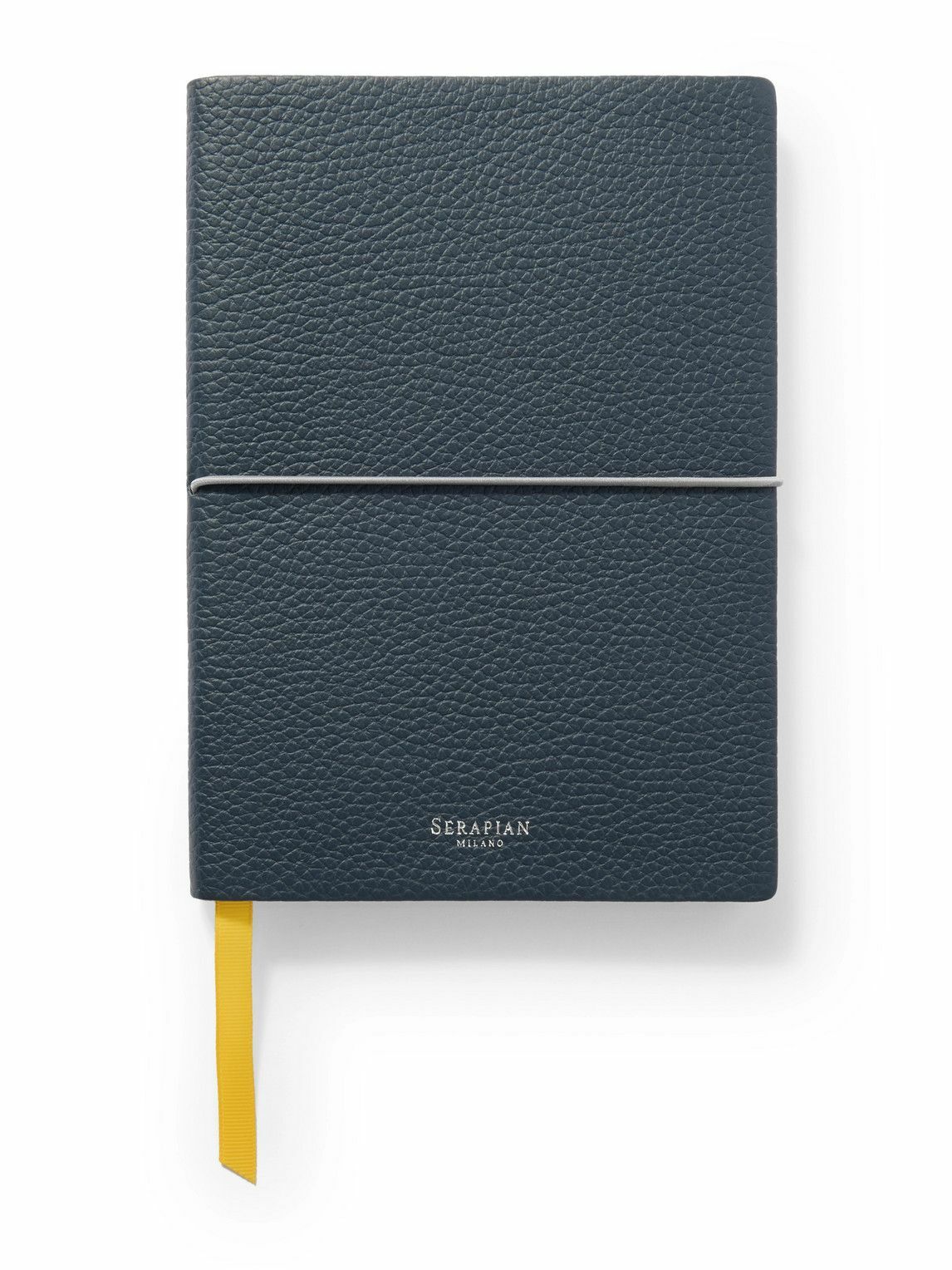 Serapian - Medium Logo-Print Full-Grain Leather Notebook Serapian