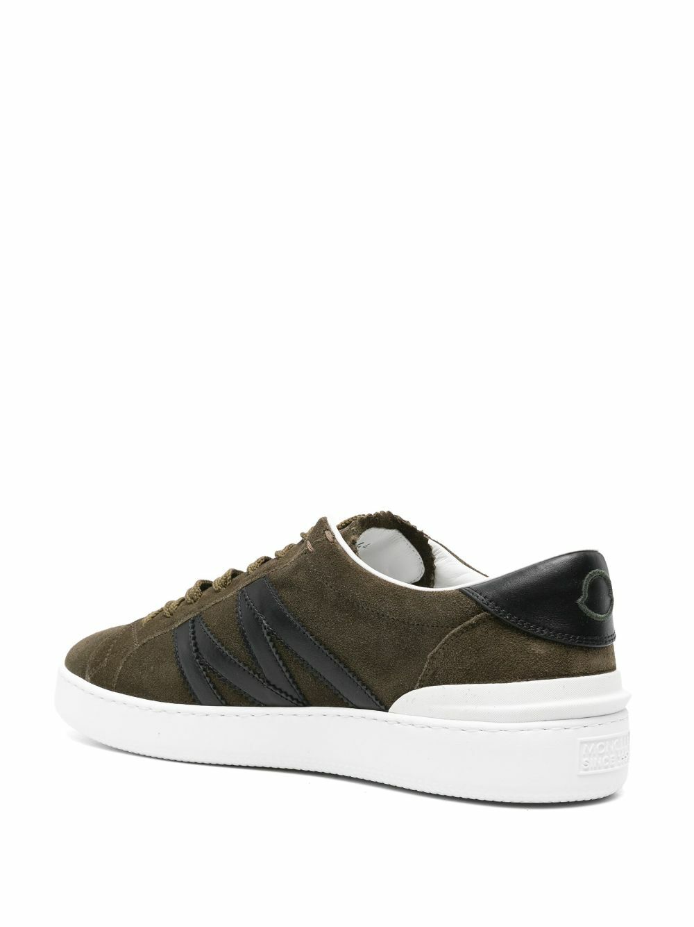 Moncler Green Monaco M Suede Sneakers Moncler