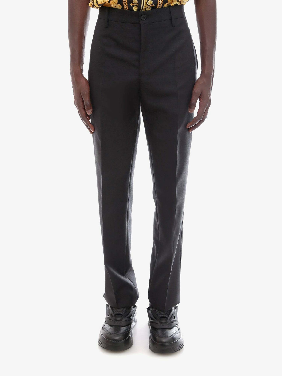 Versace Trouser Black Mens Versace