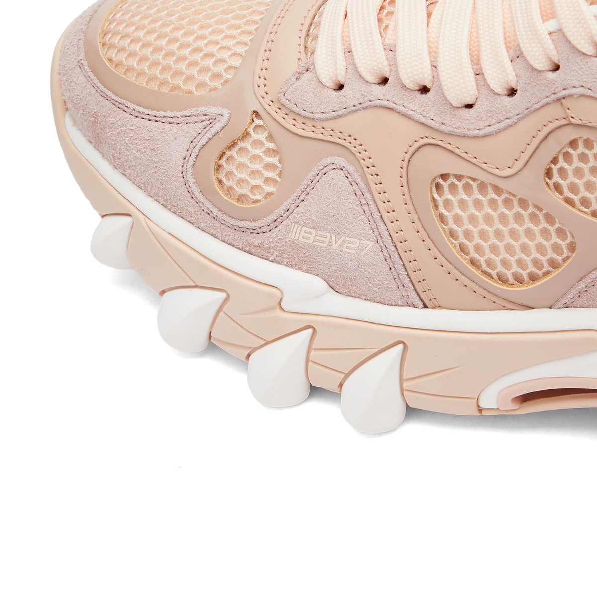 Balmain Women's B-East-Suede Sneakers in Powder Pink Balmain