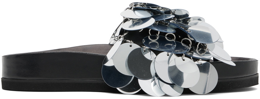 Paco Rabanne Black Sparkle Sandals Paco Rabanne