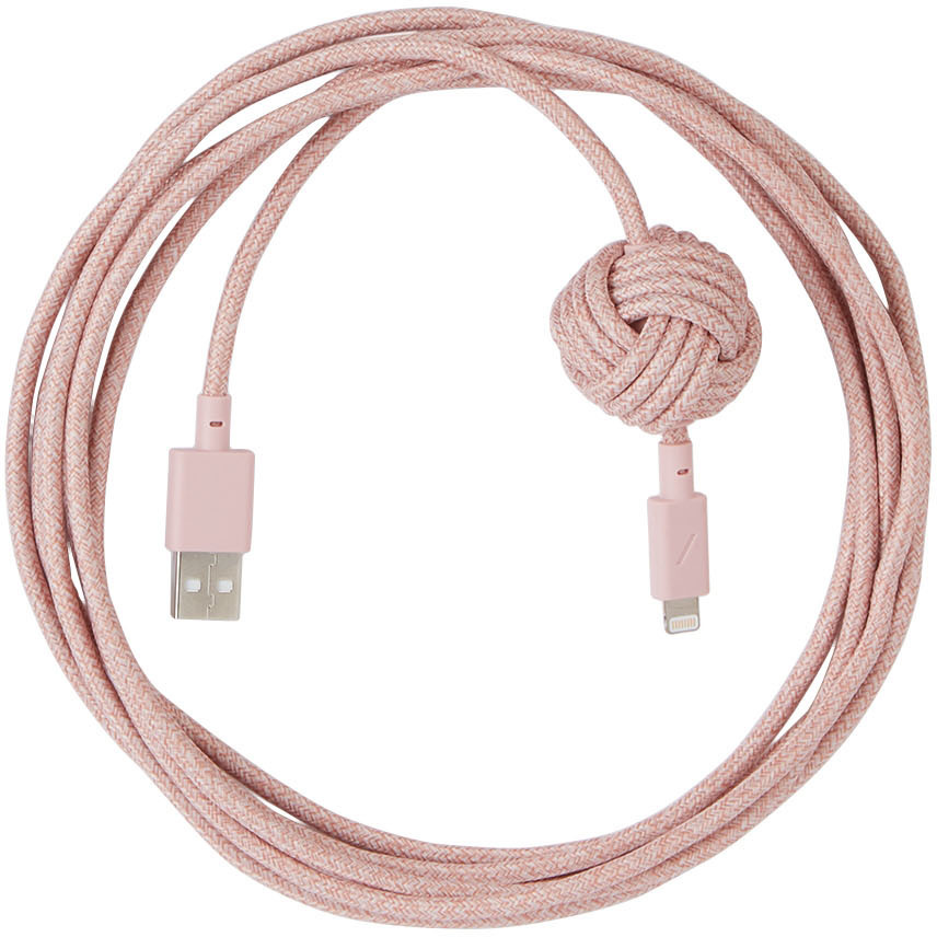 Native Union Pink Charging Night Cable Native Union