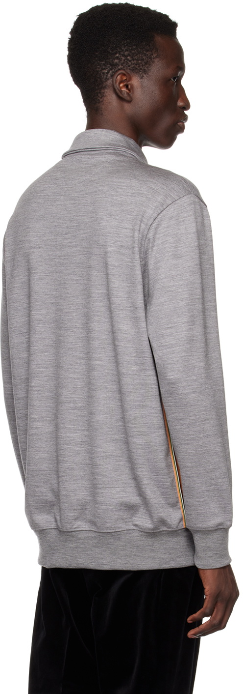 Paul Smith Gray Signature Stripe Seam Polo Paul Smith