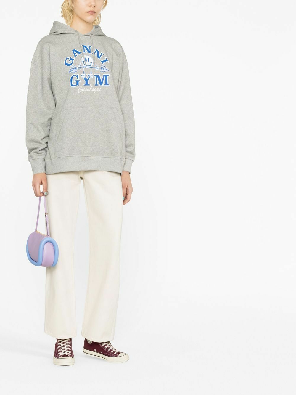 GANNI - Logo Organic Cotton Hoodie GANNI