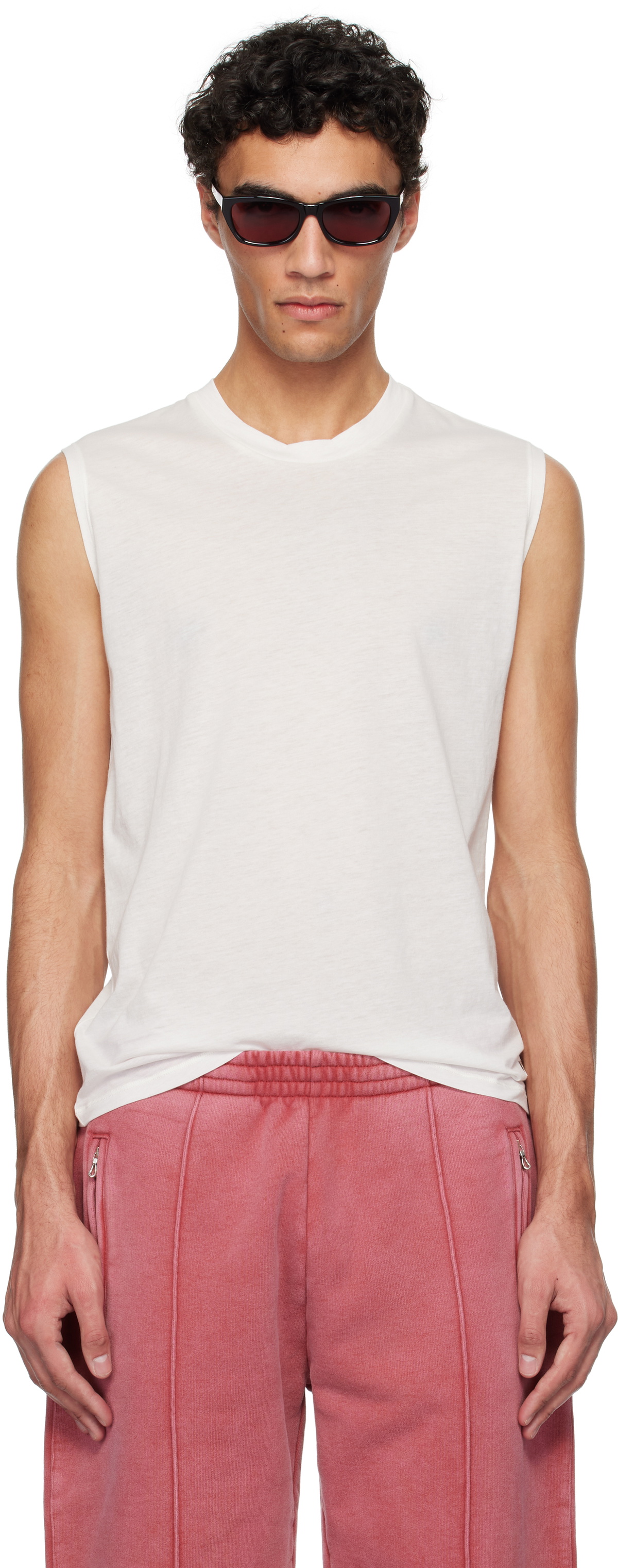 OUR LEGACY White Breathe Tank Top Our Legacy