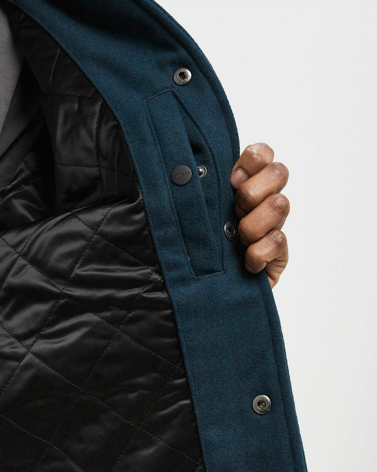 Carhartt WIP Wool Coach Jacket White Mens Bomber Jackets/College Jacket ...