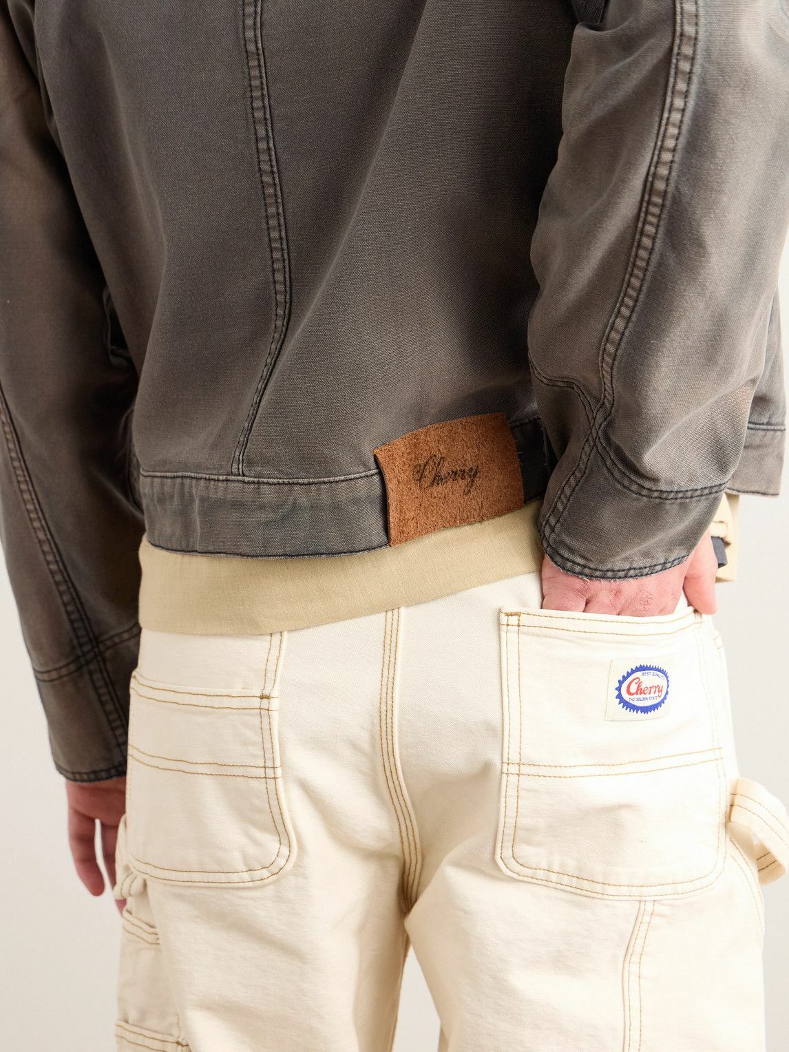 Cherry Los Angeles - Mechanic Corduroy-Trimmed Cotton-Canvas Jacket ...