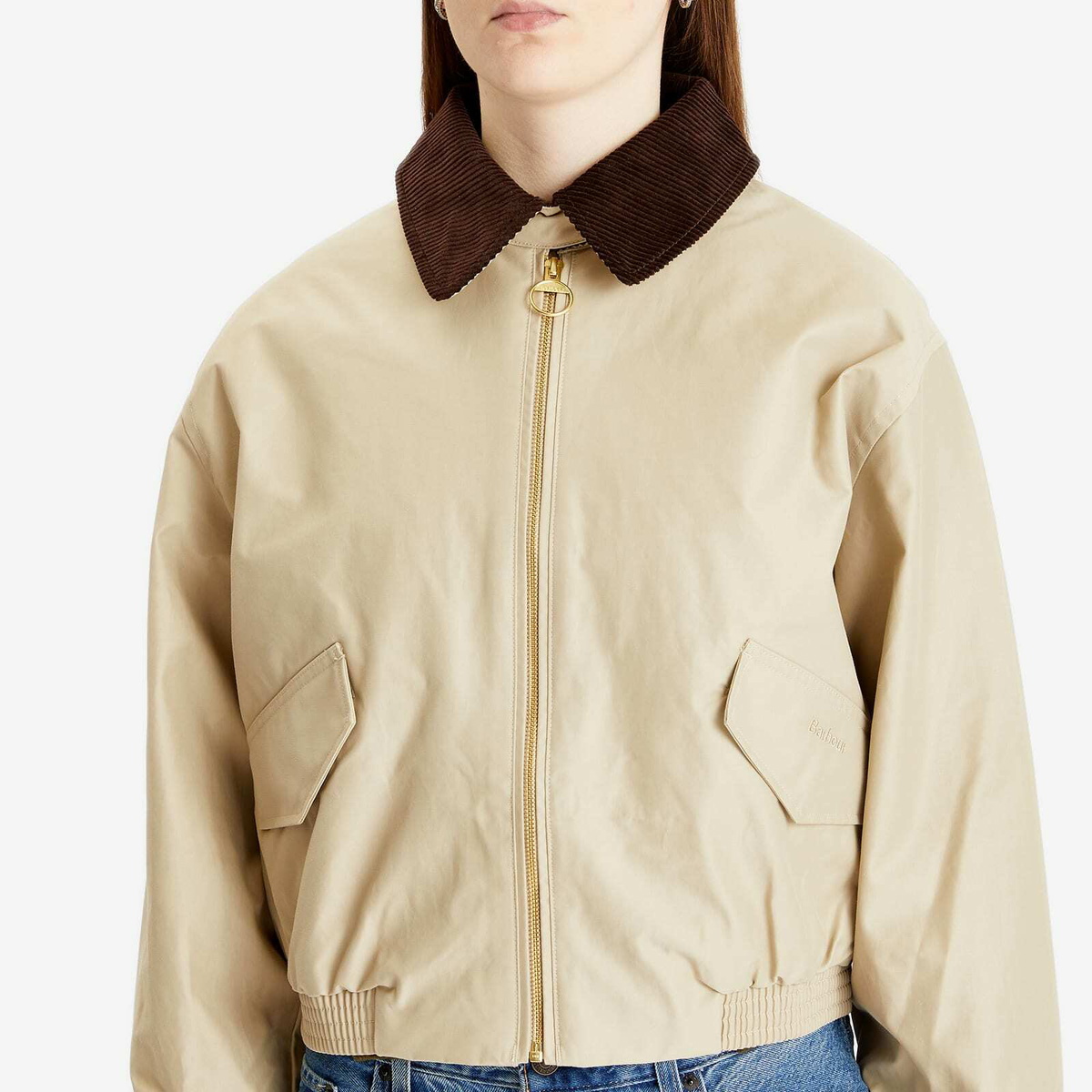 Barbour Women's x Alexa Anna Showerproof Jacket in Light Sand/Dress ...