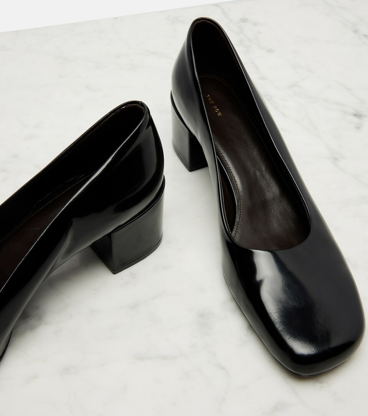 The Row Penelope patent leather pumps The Row