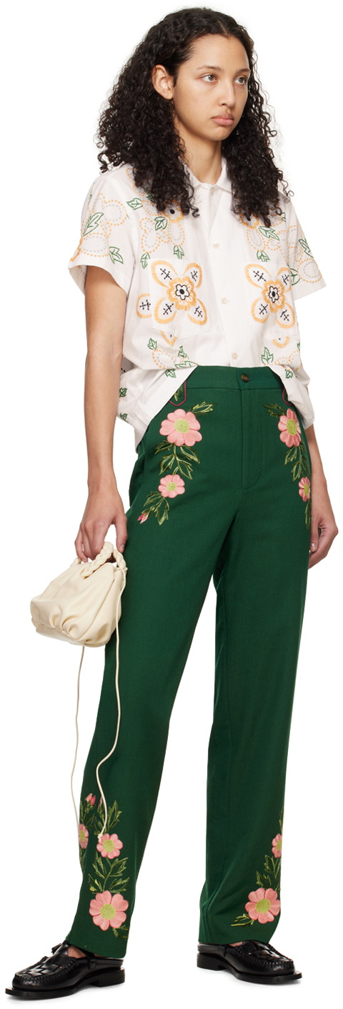 Bode White Buttercup Shirt Bode