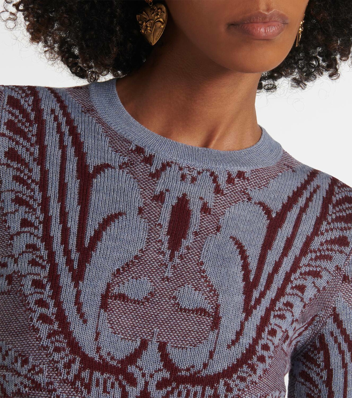 Etro Jacquard wool sweater Etro