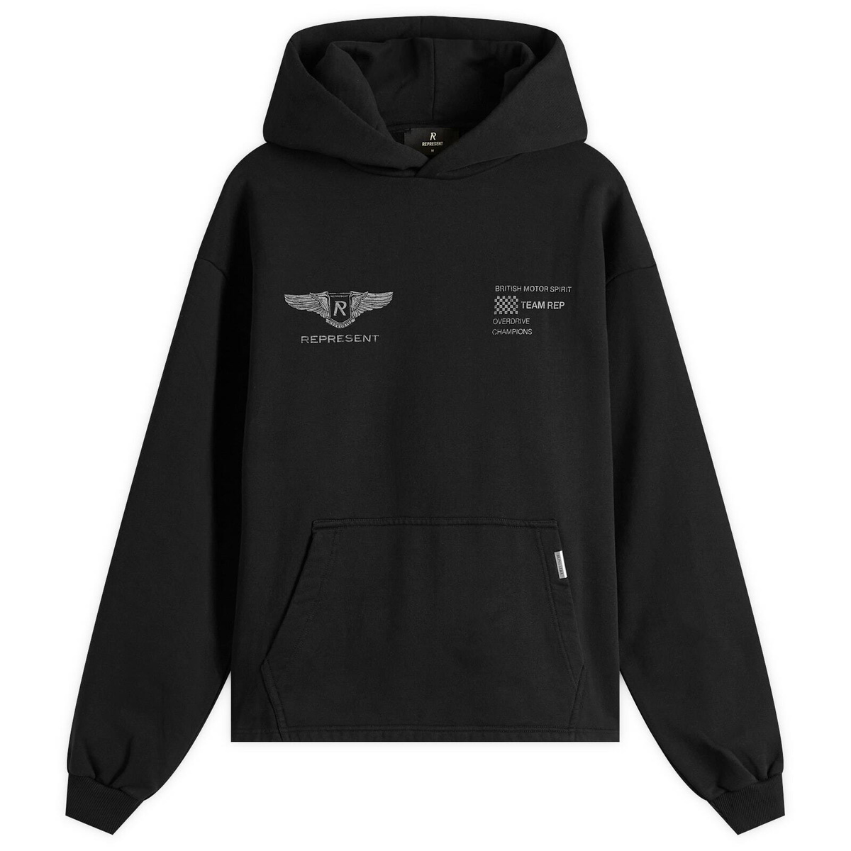 Represent Men's Team Rep Hoodie in Black Represent