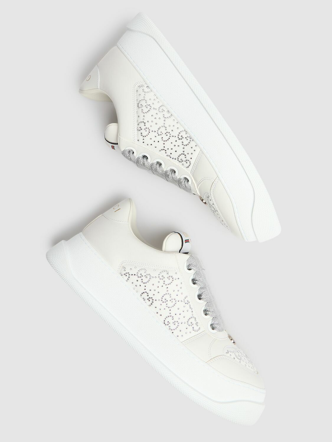 GUCCI Double Screener Leather Sneakers Gucci