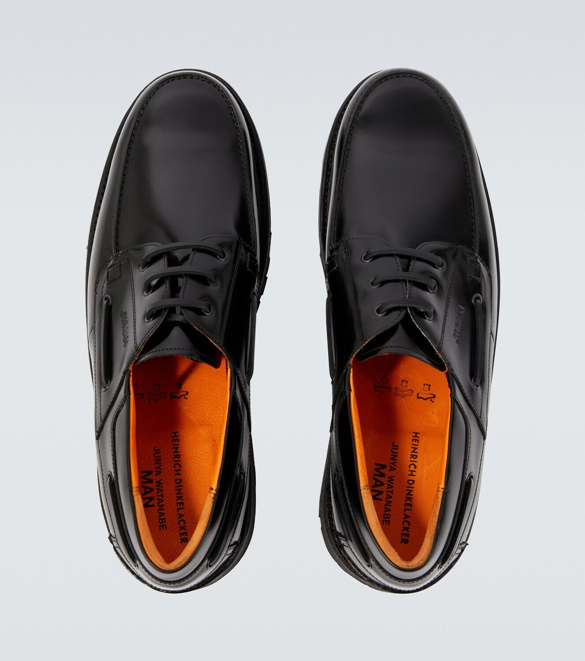 Junya Watanabe x Heinrich Dinkelacker leather boat shoes Junya Watanabe