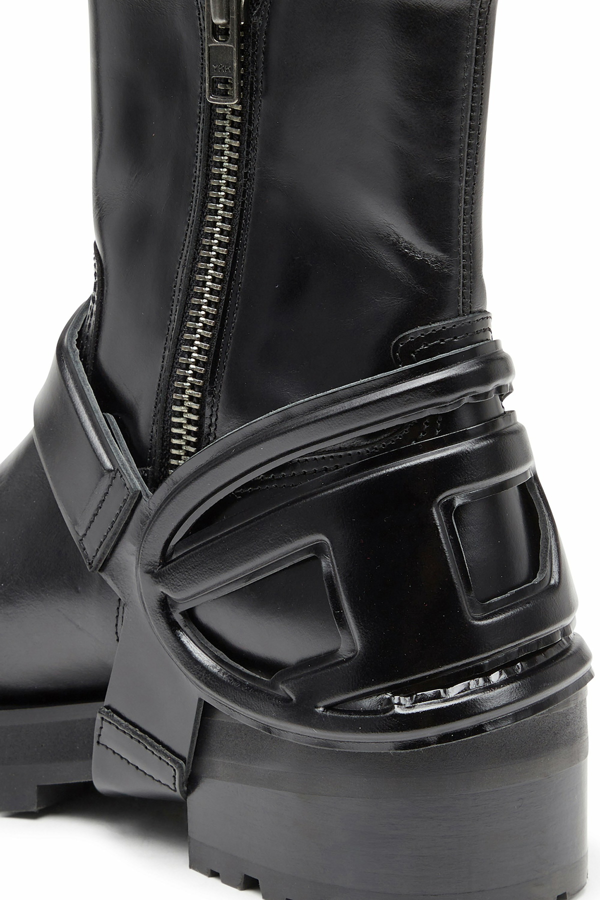 Diesel D-Texan-Harness boots in polished leather - Boots Mens in Black ...
