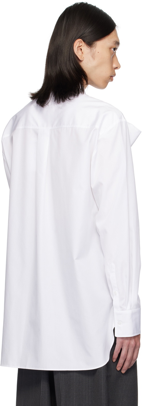 Simone Rocha White Front Bow Easy Shirt Simone Rocha