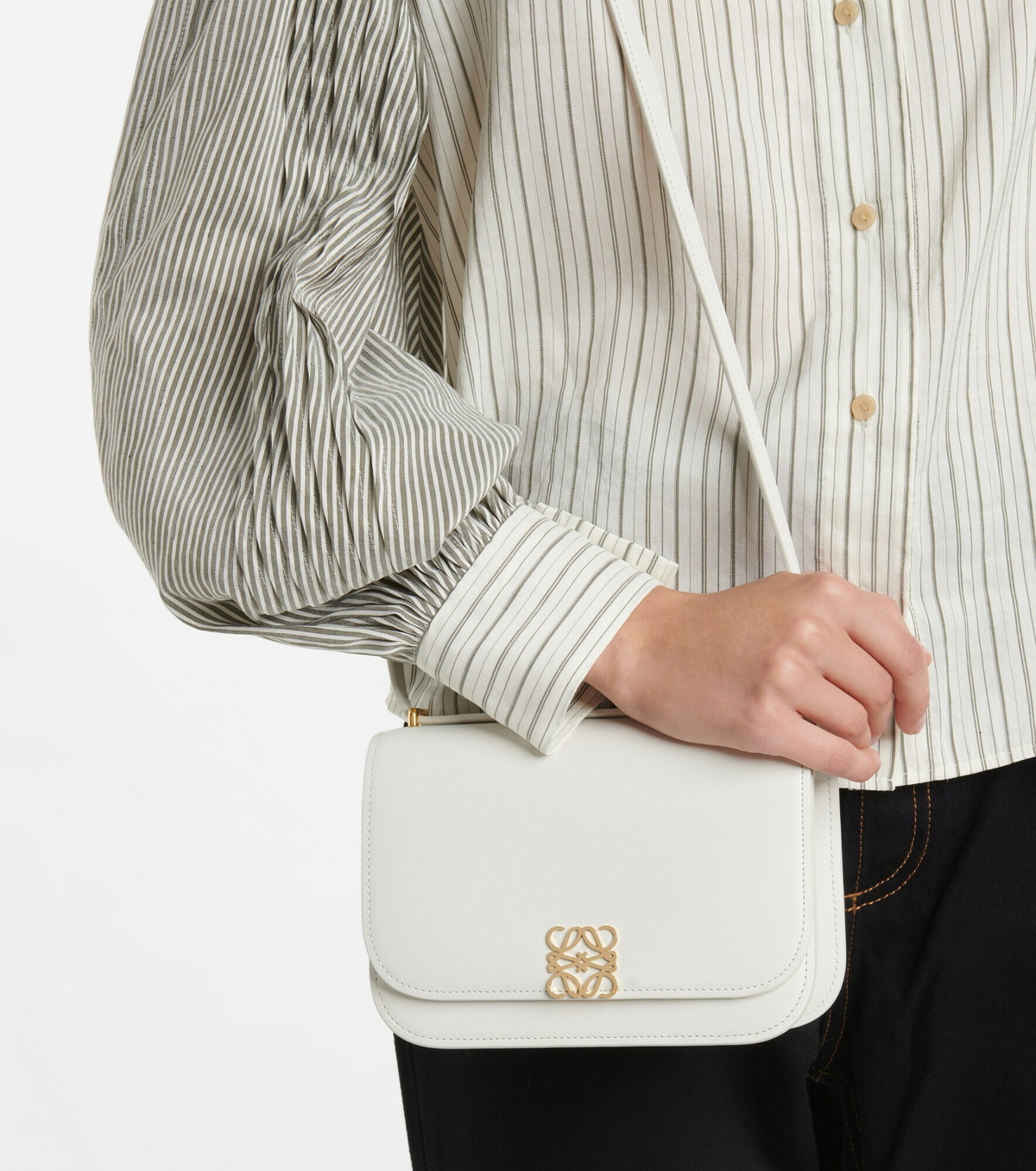 Loewe - Goya Small leather shoulder bag Loewe