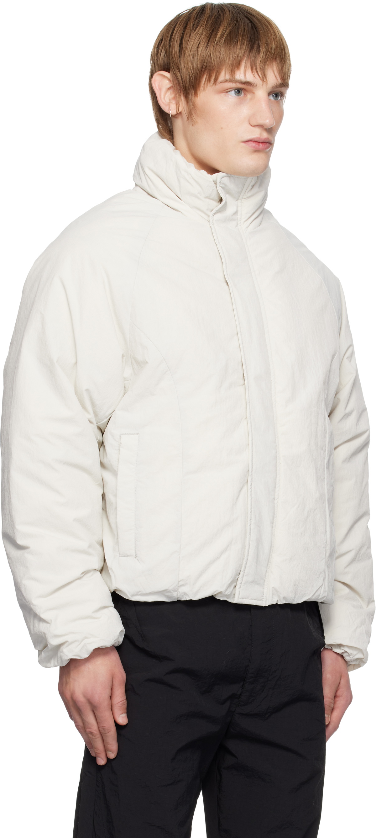 Izzue Off-White Taslan Down Jacket Izzue