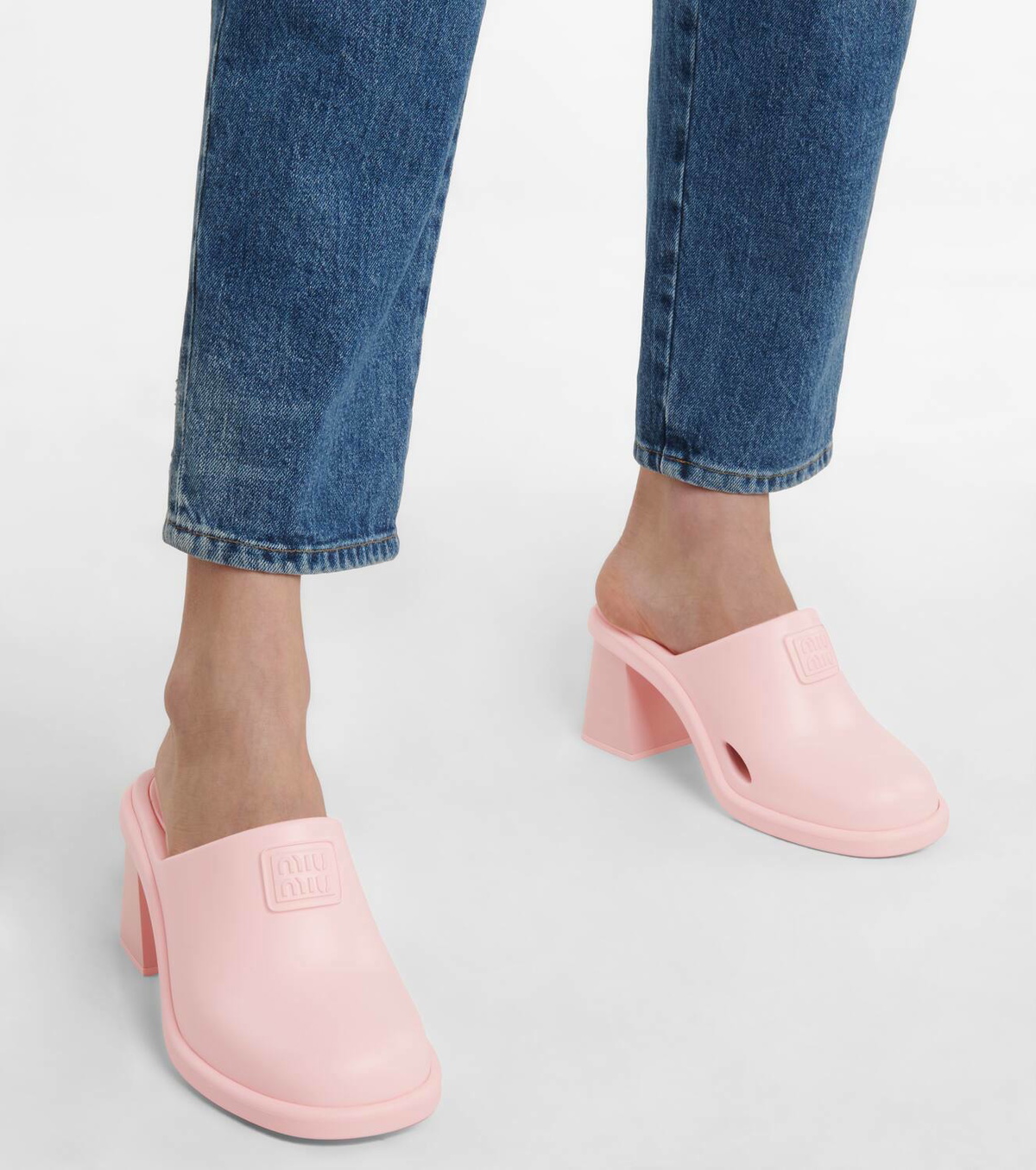 Miu Miu Logo clogs Miu Miu
