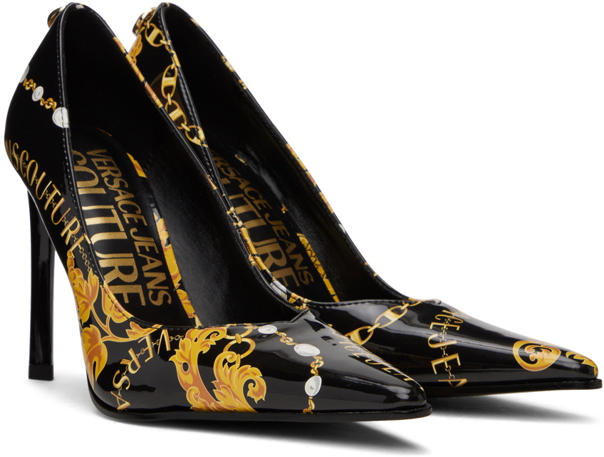 Versace Jeans Couture Black Sadie Heels Versace