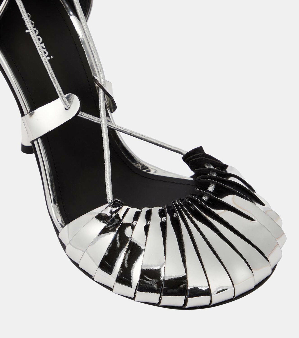 Coperni Origami mirrored pumps Coperni