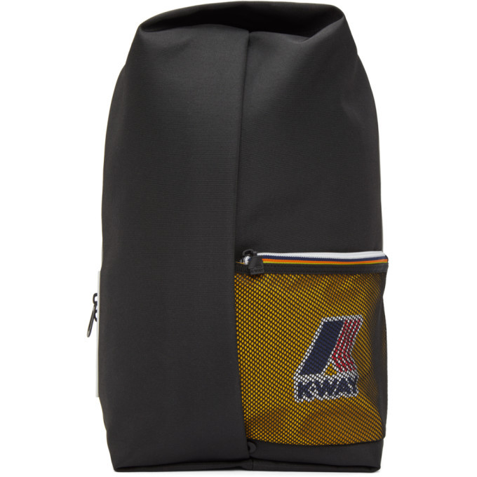 Cote and Ciel Black and Yellow K-Way Edition EcoYarn Sormonne Backpack ...