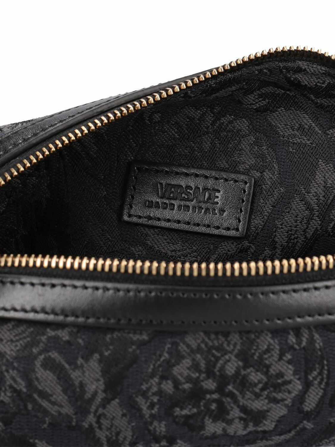 VERSACE - Logo Jacquard Makeup Bag Versace