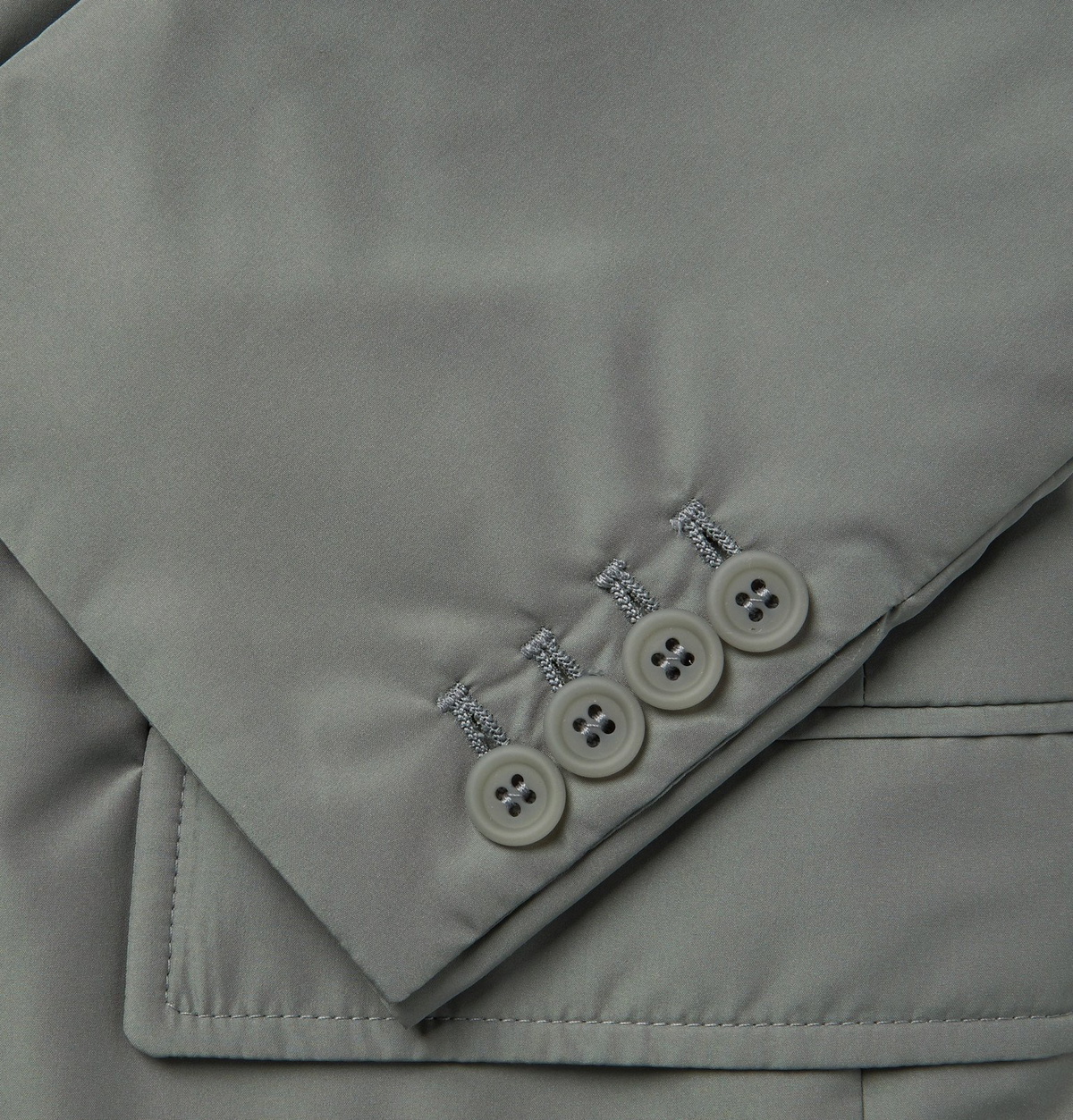 Helmut Lang - Grey Unstructured Padded Shell Blazer - Gray Helmut Lang