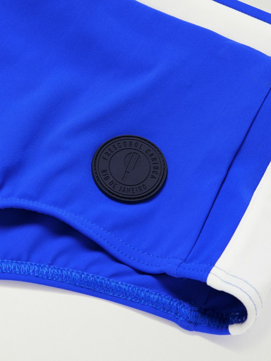Frescobol Carioca - Sunga Logo-Appliquéd Striped Swim Briefs - Blue ...