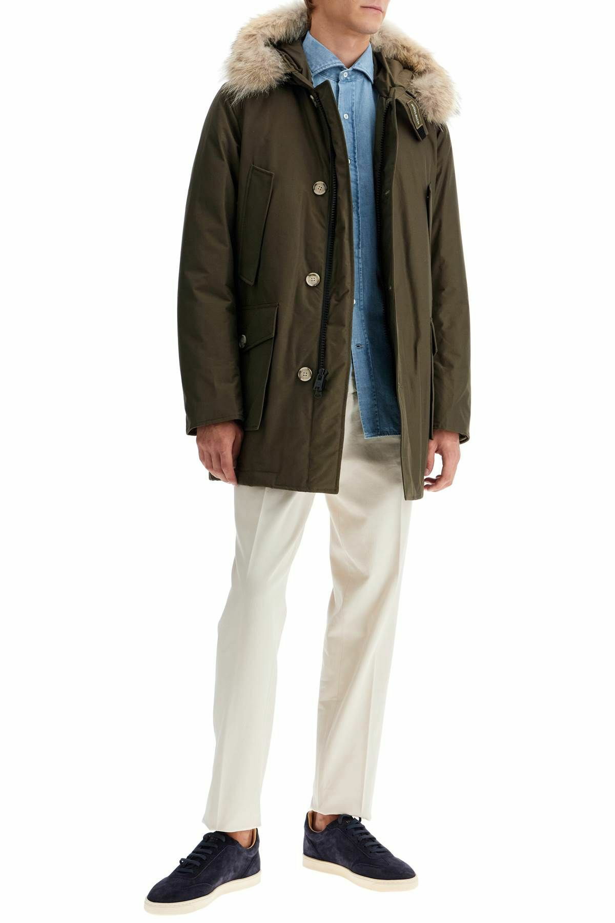 WOOLRICH "arctic parka in ramar cloth Khaki Woolrich