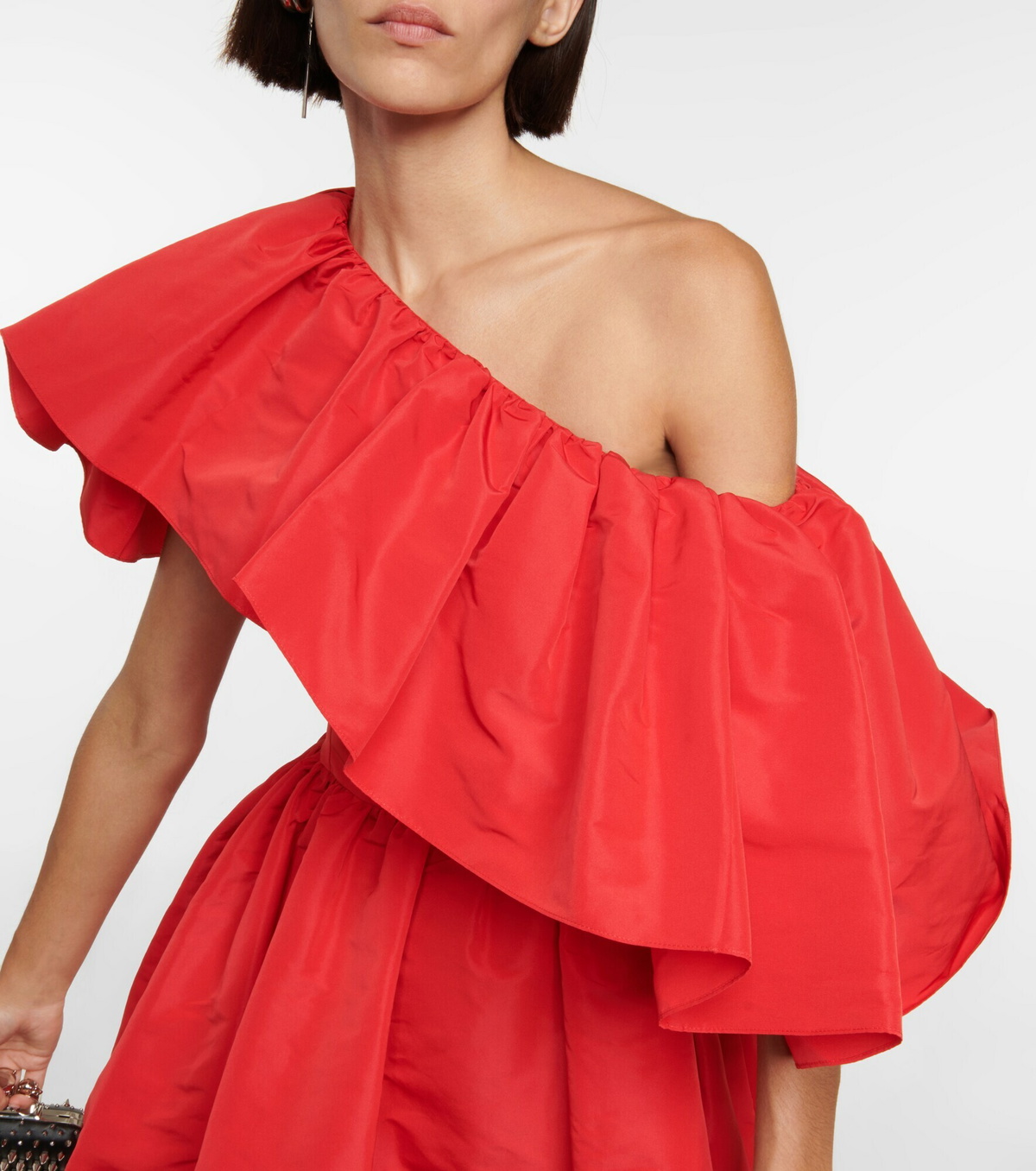 Alexander McQueen - Ruffled faille minidress Alexander McQueen