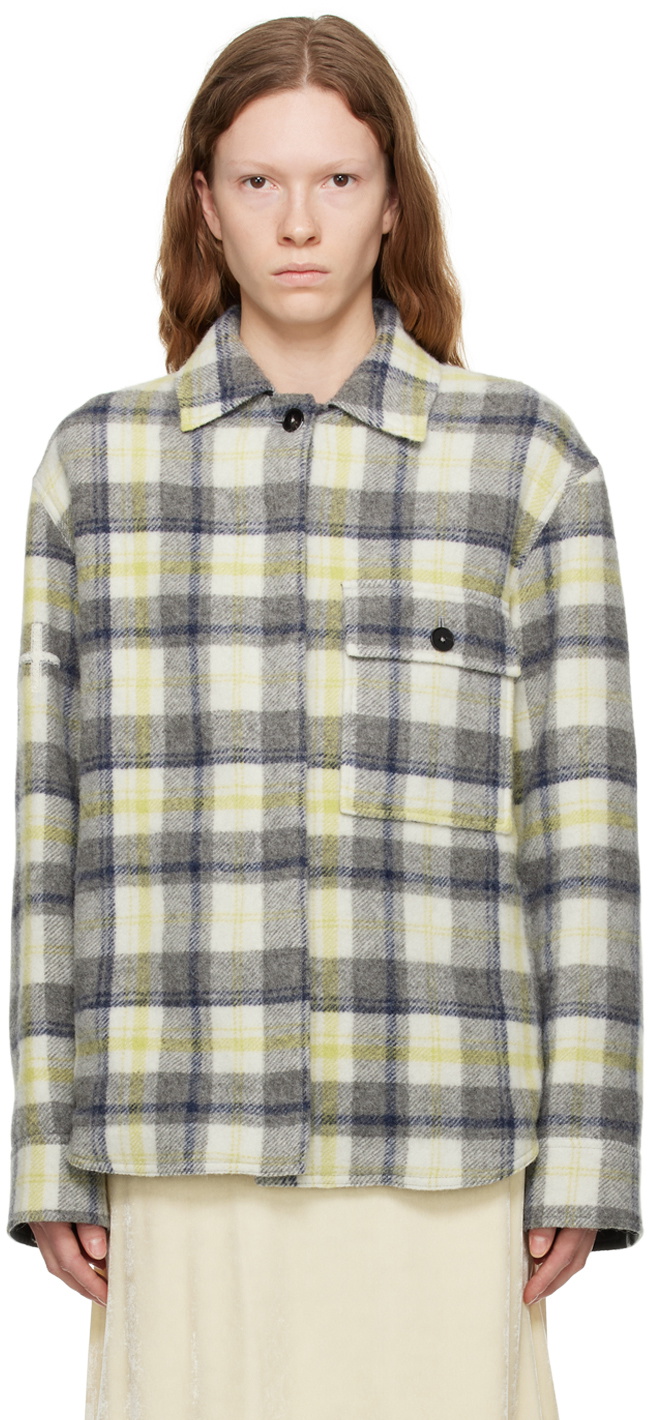 Jil Sander Gray Check Jacket Jil Sander