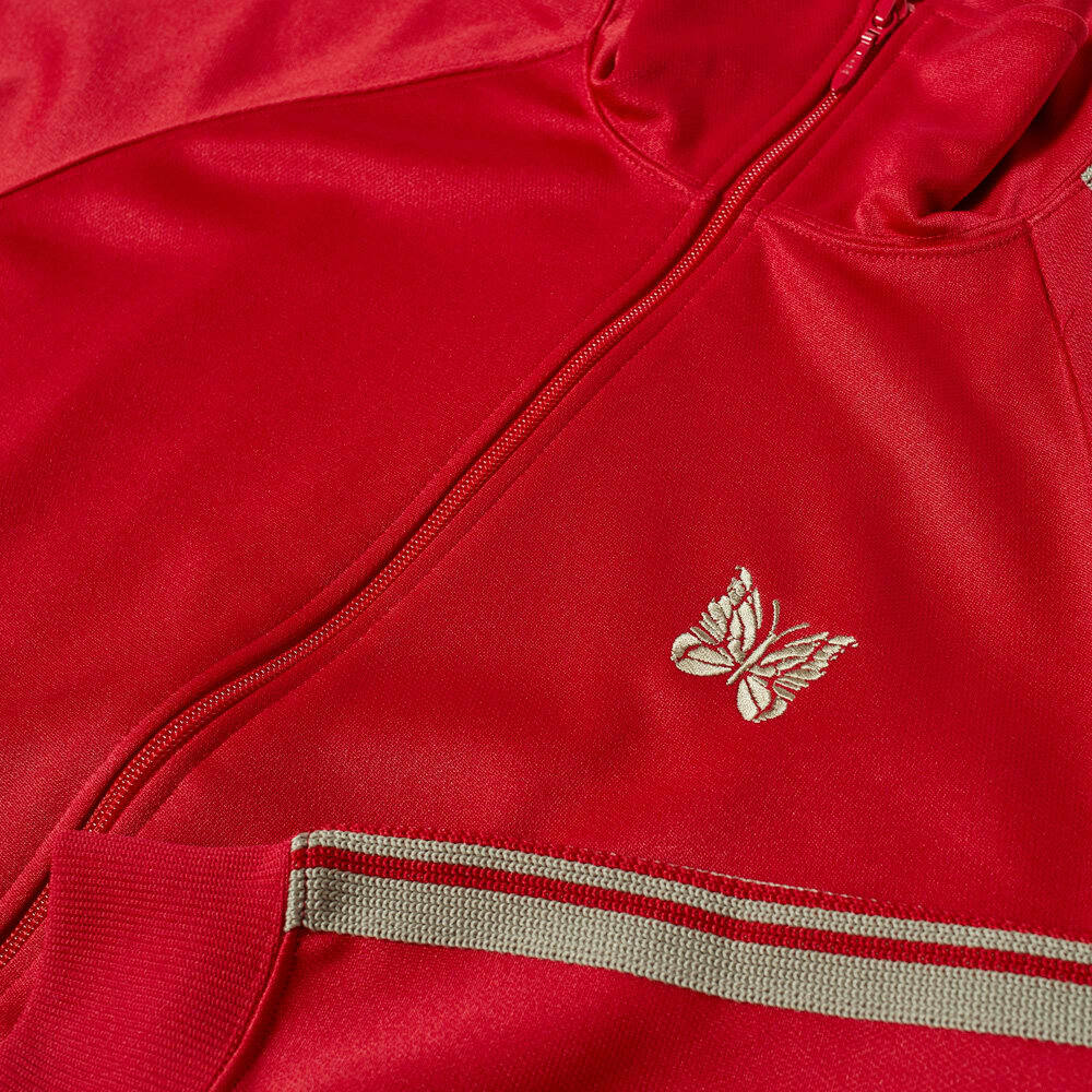 Needles Men's Poly Smooth Track Jacket in Red Needles