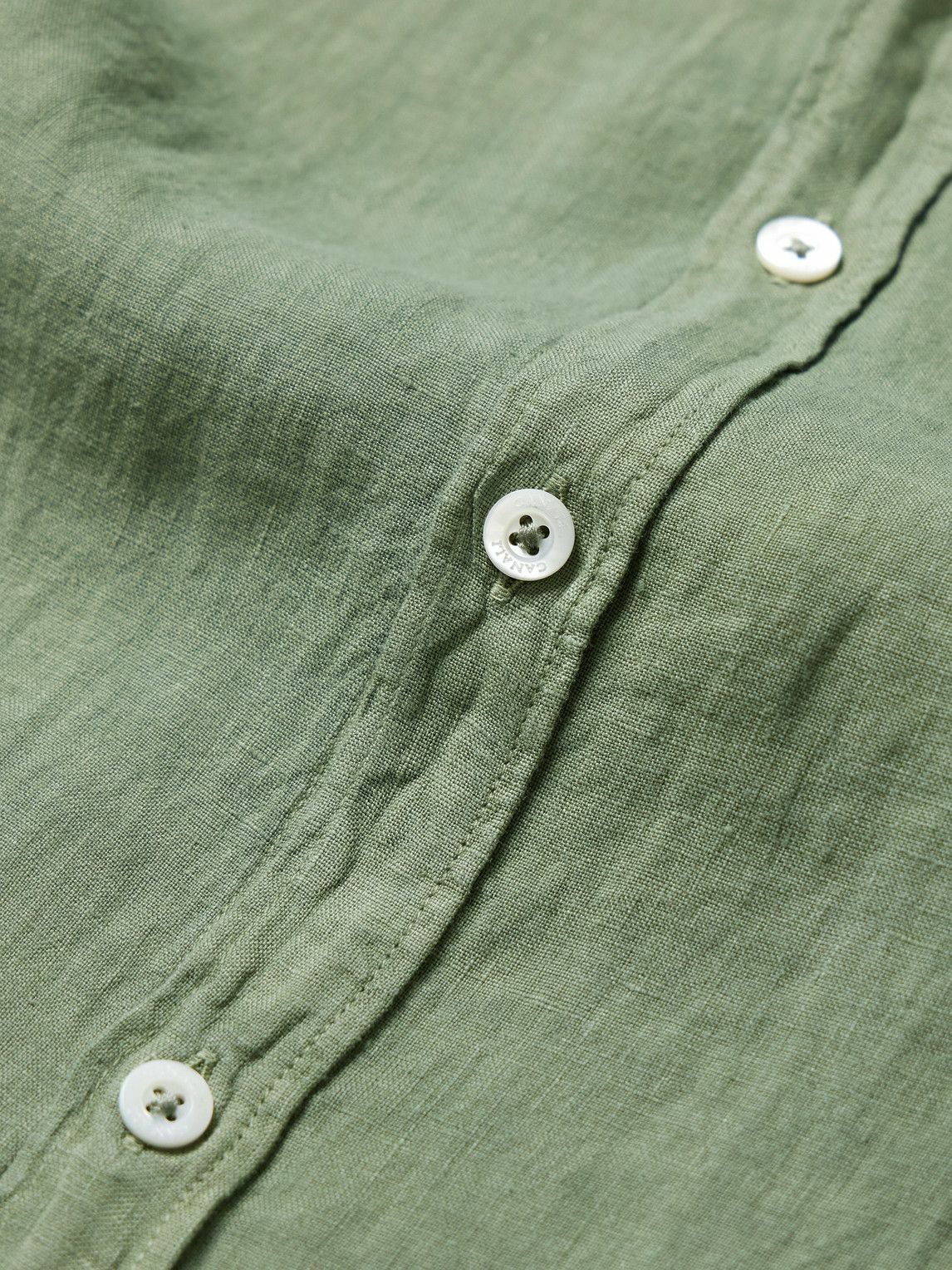 Canali - Garment-Dyed Linen Shirt - Green Canali