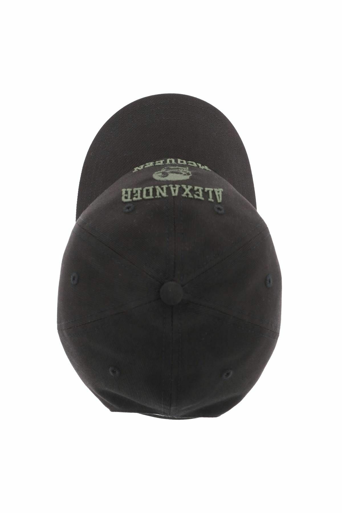 ALEXANDER MCQUEEN varsity skull baseball cap Black Alexander McQueen