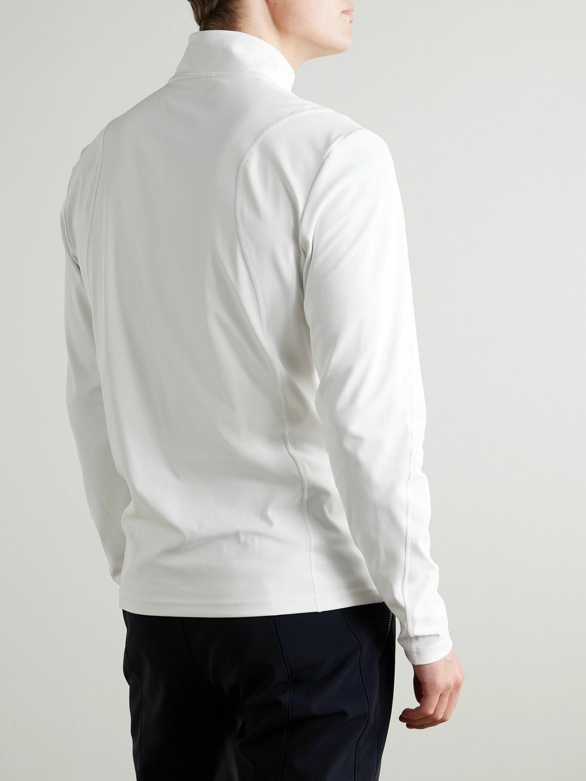 BOGNER - Harry1 Quarter-Zip Stretch-Jersey Baselayer - White Bogner