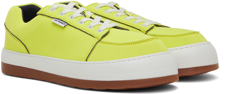 Sunnei Yellow Neoprene Dreamy Low-Top Sneakers Sunnei