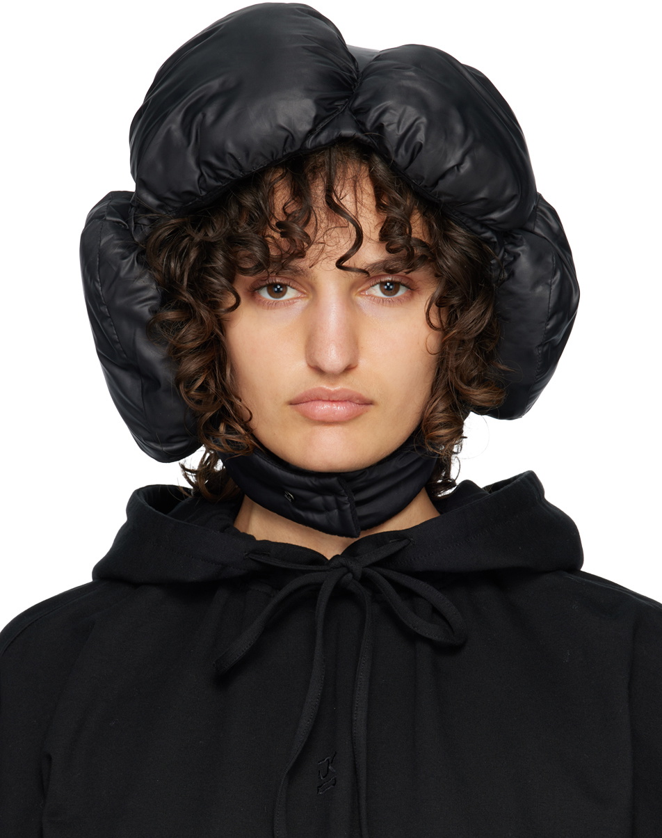 J.KIM Black Ushanka Bucket Hat J.KIM