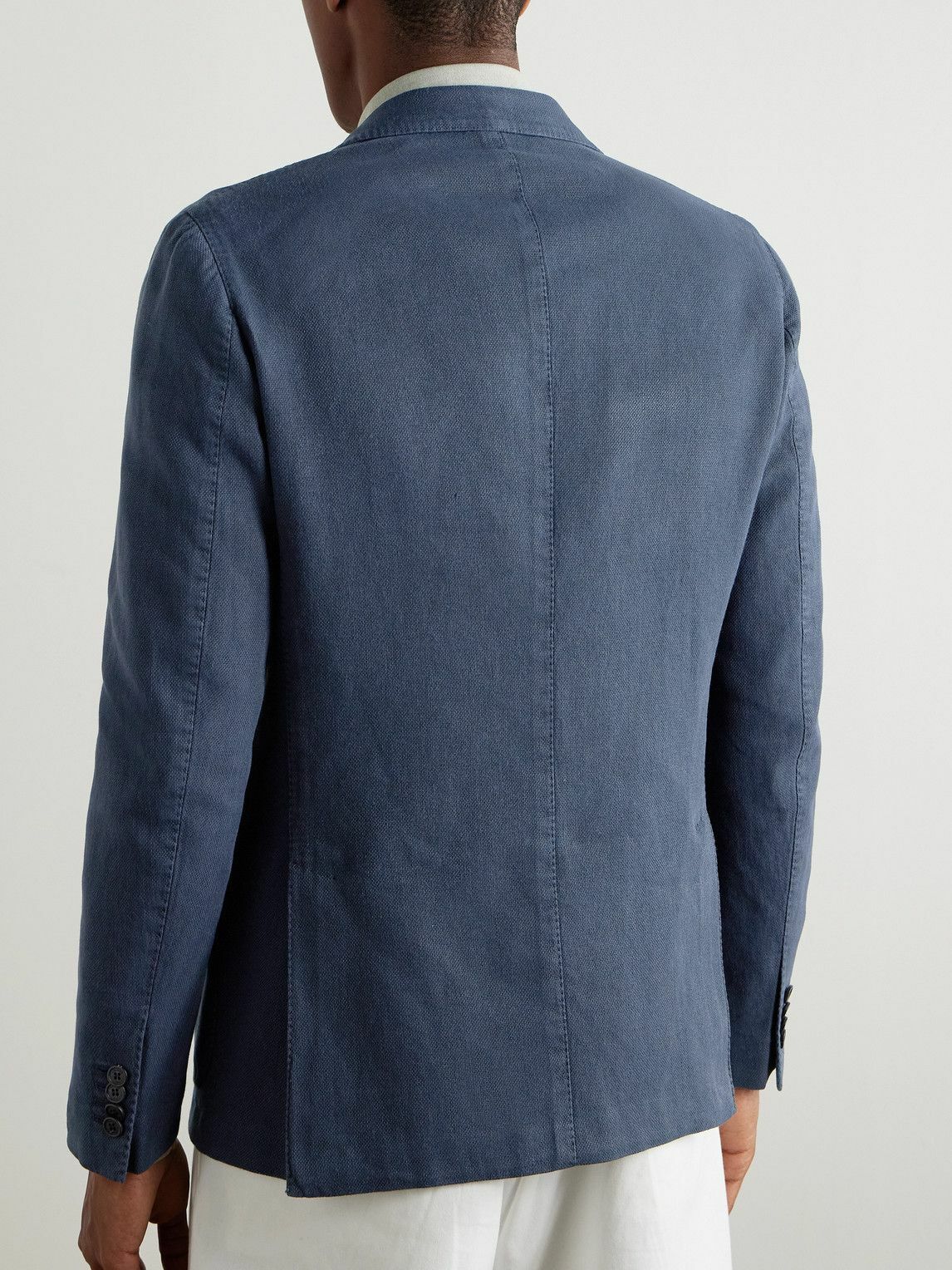 Incotex - Venezia 1951 Cotton and Ramie-Blend Blazer - Blue Incotex