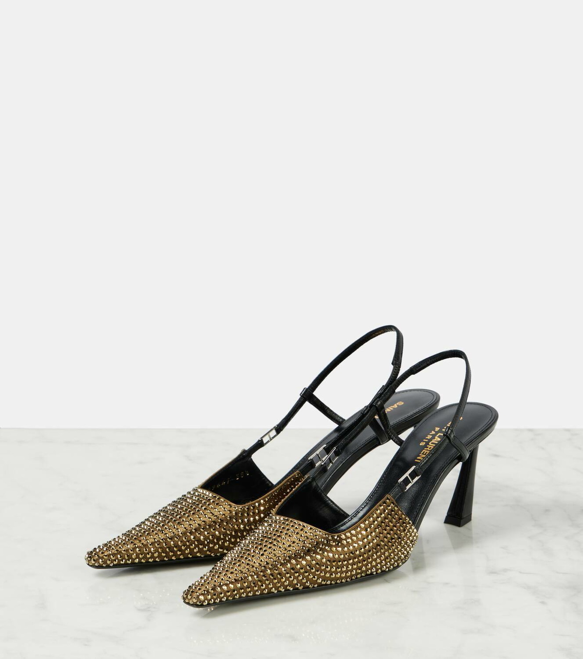 Saint Laurent Leather-trimmed sandals Saint Laurent