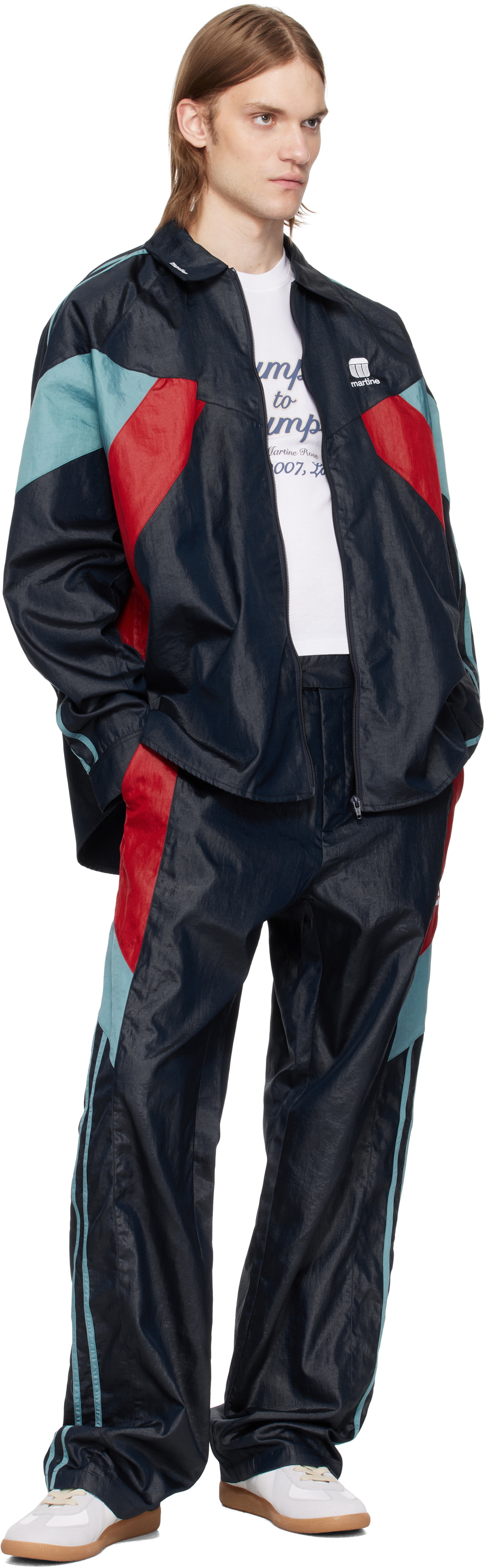 Martine Rose Navy Shirt Track Jacket Martine Rose