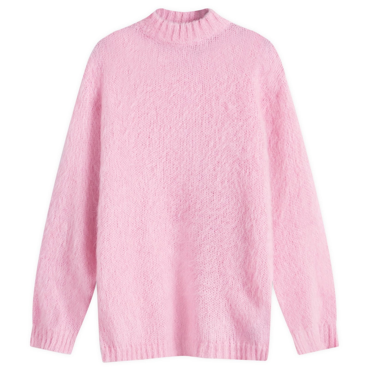 MM6 Maison Margiela Women's Fluffy Knit Jumper in Neon Pink MM6 Maison ...