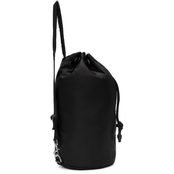 McQ Alexander McQueen Black Loveless Gym Backpack McQ Alexander McQueen