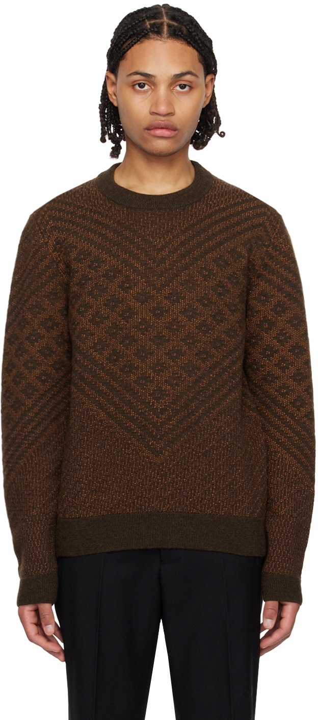 Wales Bonner Brown Henri Sweater Wales Bonner
