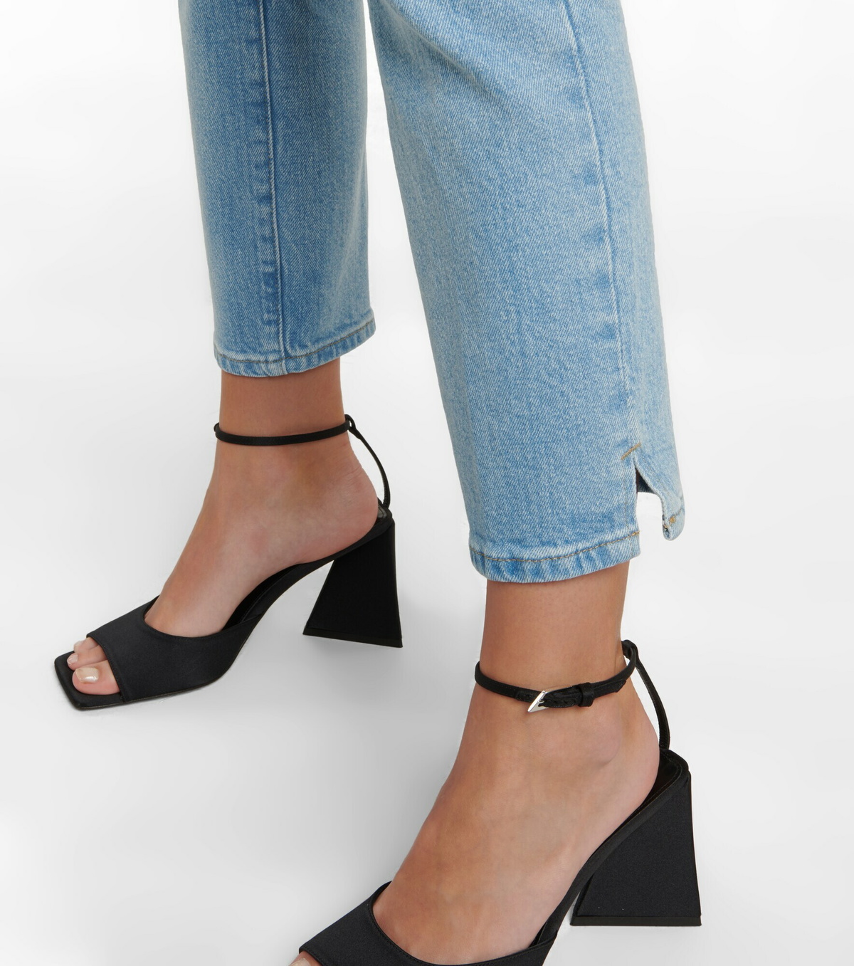 Frame - Le High Straight high-rise slim jeans Frame Denim
