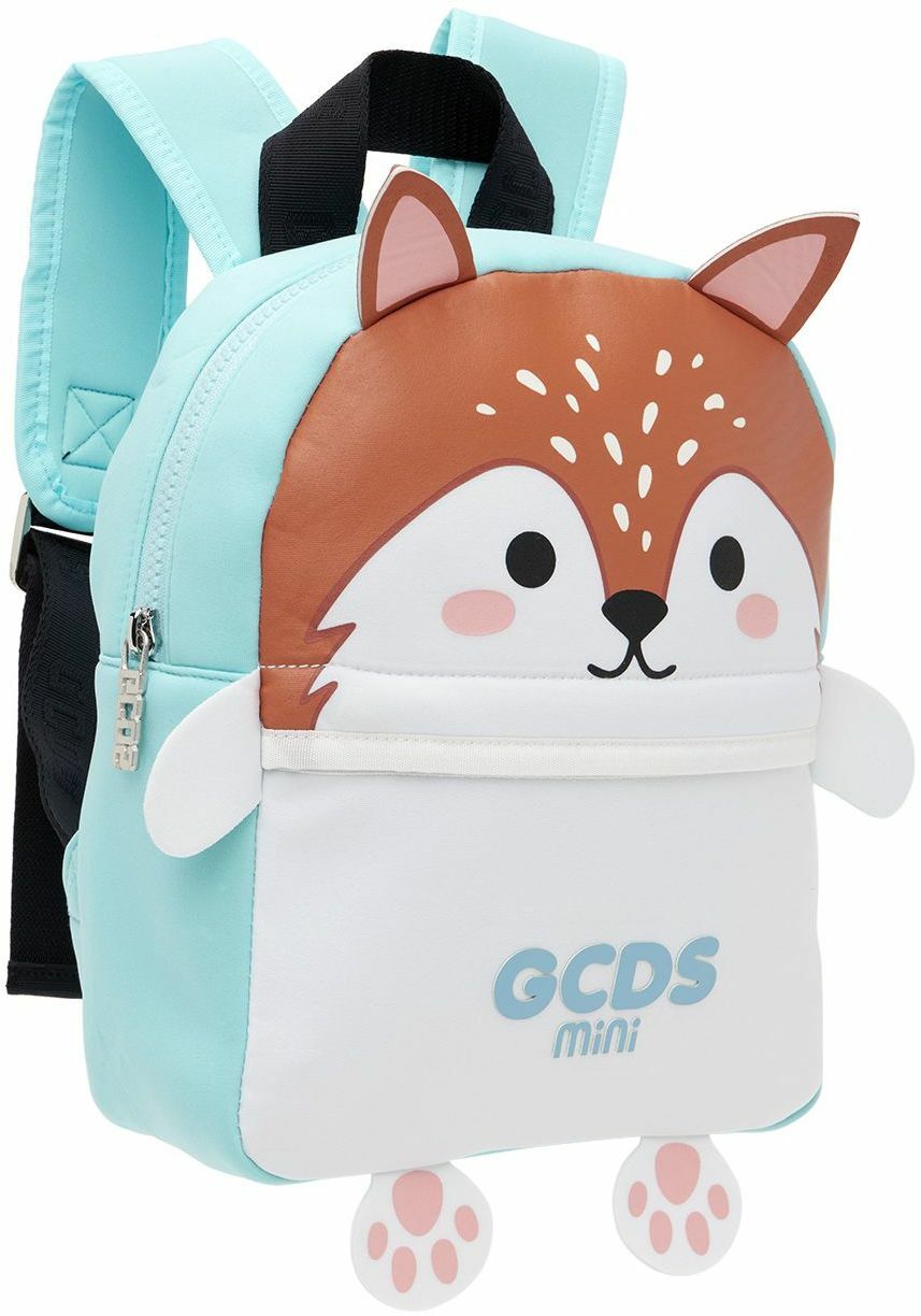 GCDS Kids Baby Blue Fox Backpack