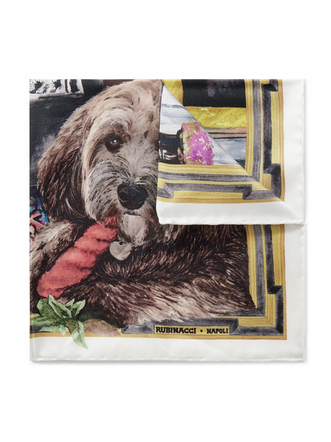 Rubinacci - Bella Printed Silk-Twill Pocket Square Rubinacci