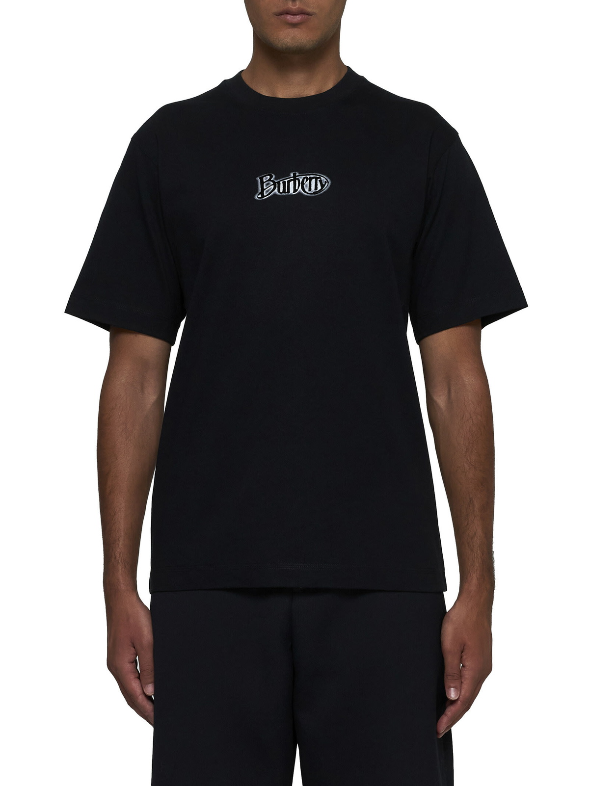 Burberry Black Cotton T-shirt Burberry